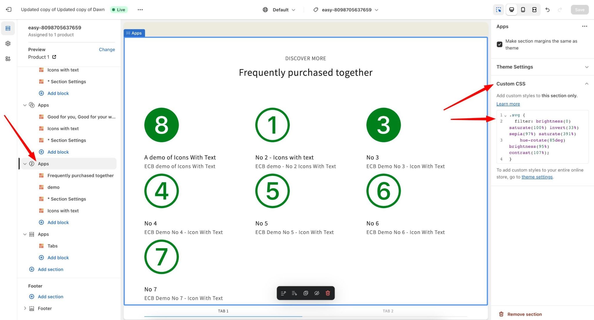 Block: Icons With Text - Posstack.com Documentations