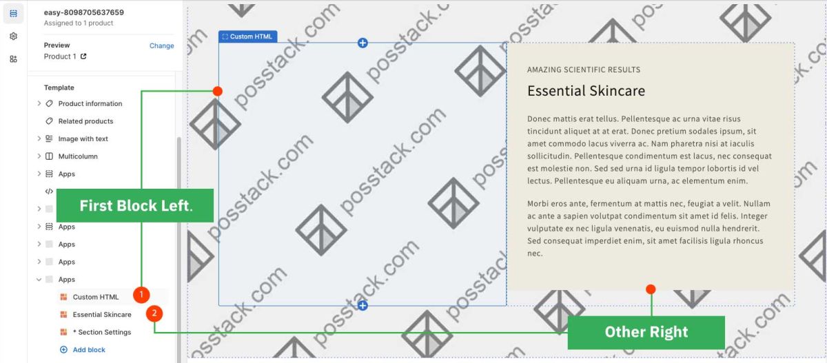 Block: Section Settings - Posstack.com Documentations